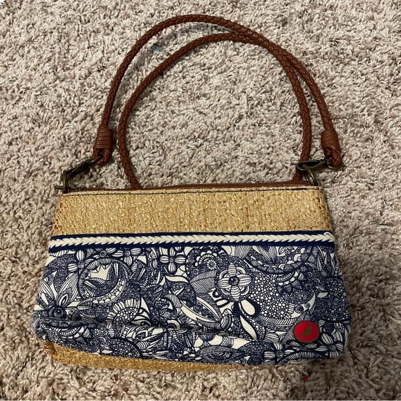 Sakroots | Bags | Sak Roots Straw Navy Gold Purse | Poshmark